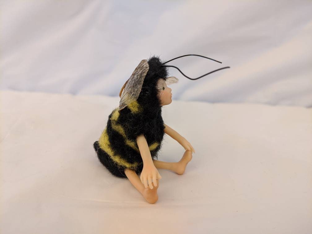 Handmade Artisan Polymer Clay Miniature Bumblebee Honey Bee | Etsy