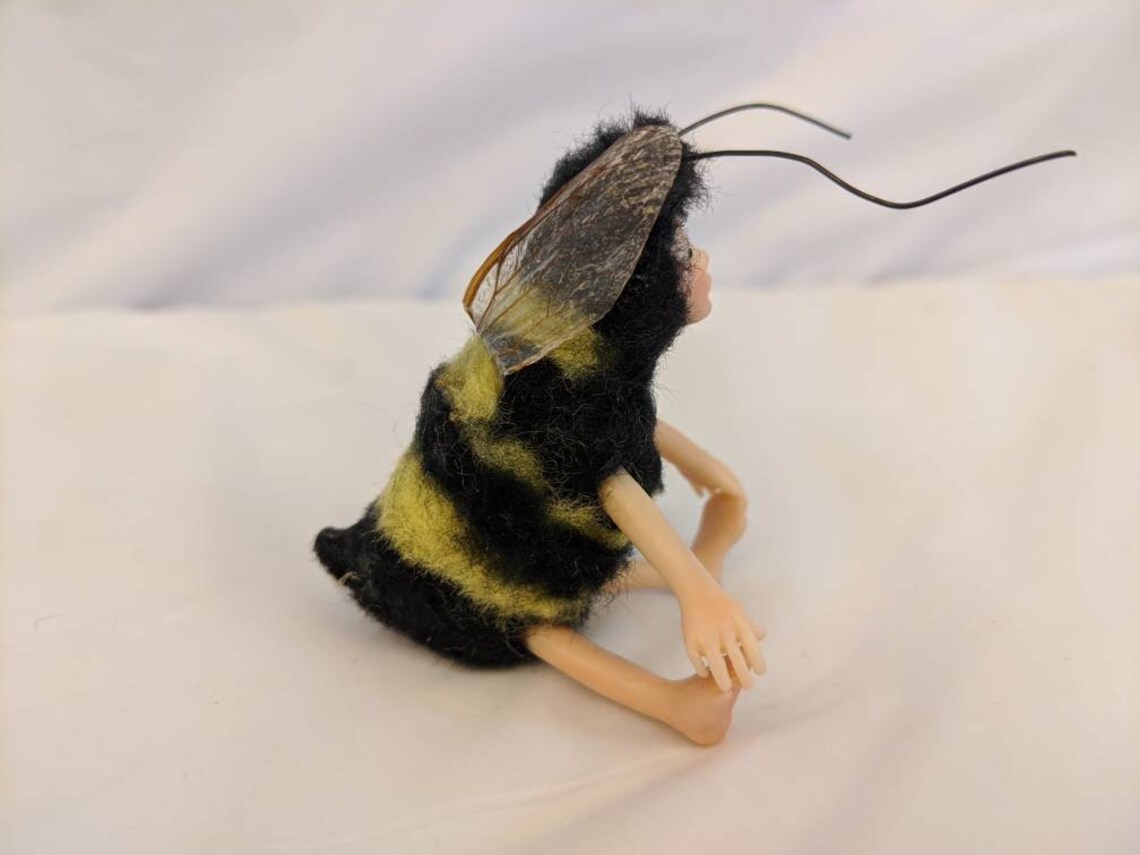 Handmade Artisan Polymer Clay Miniature Bumblebee Honey Bee | Etsy