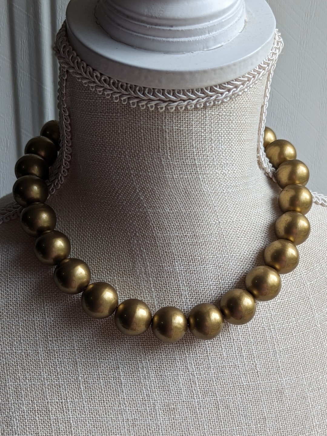 Vintage Richelieu Gold Ball Choker Necklace - Etsy