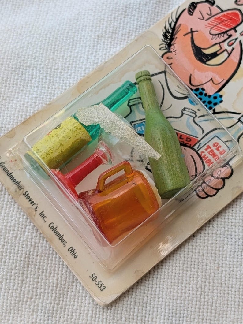 Vintage Grandmother Stover's Fun Miniatures 59-553 for Those Who Drink ...