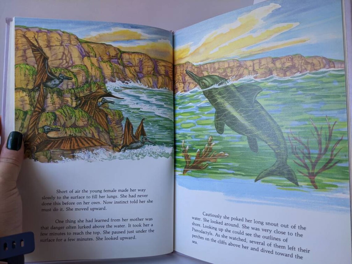 Vintage 1984 Ichthyosaurus Dinosaur History Science Homeschool ...