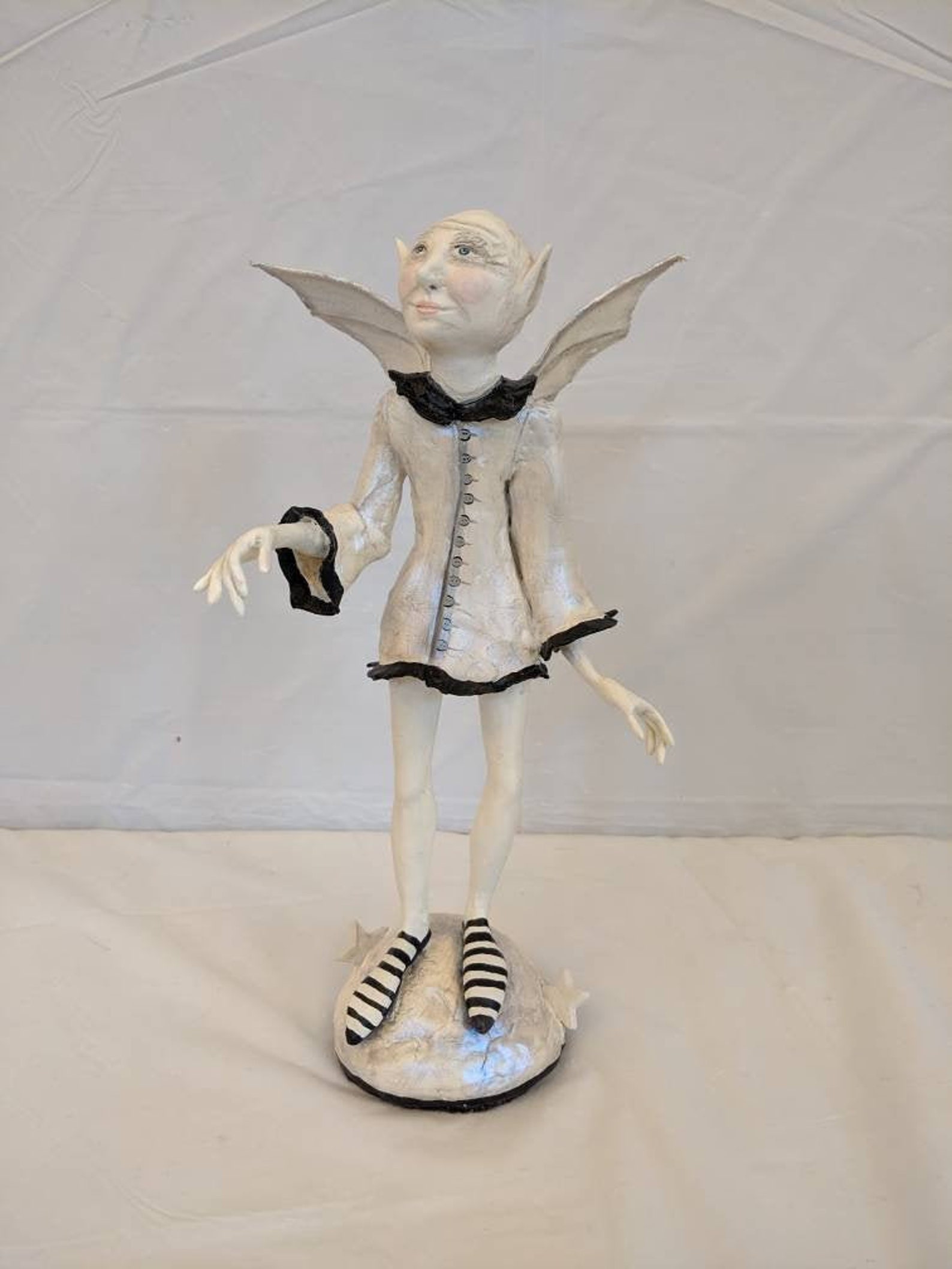 Early Vintage Signed Bonnie Jones BJ 2006 Man in the Moon Stars Fairy ...
