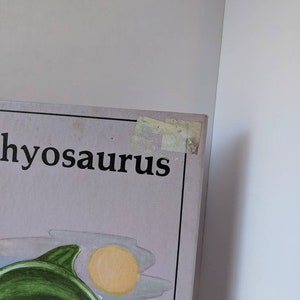 Vintage 1984 Ichthyosaurus Dinosaur History Science Homeschool ...