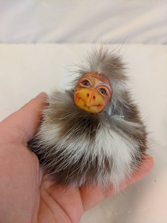 Handmade Artisan Polymer Clay Fur Dodo Bird Chick Fantasy - Etsy