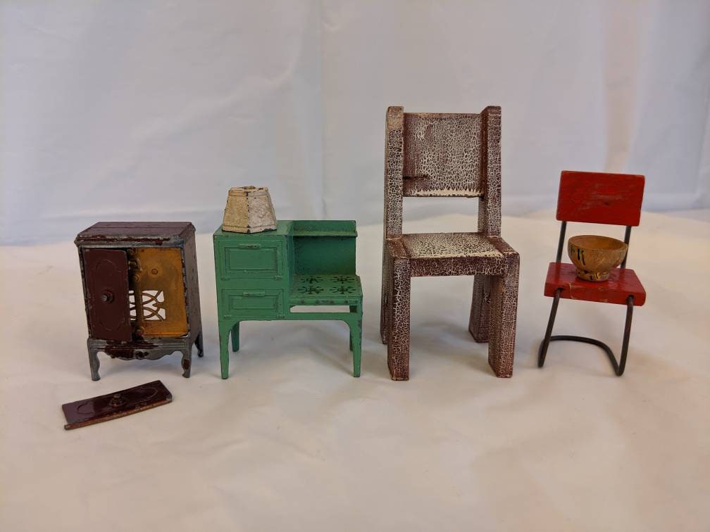 HUGE Lot Vintage Miniatures and Doll Toys as is Repair Junk Drawer ...