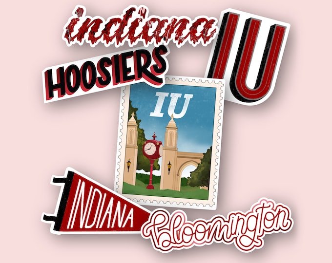 Indiana University hoosiers Stickers - Etsy