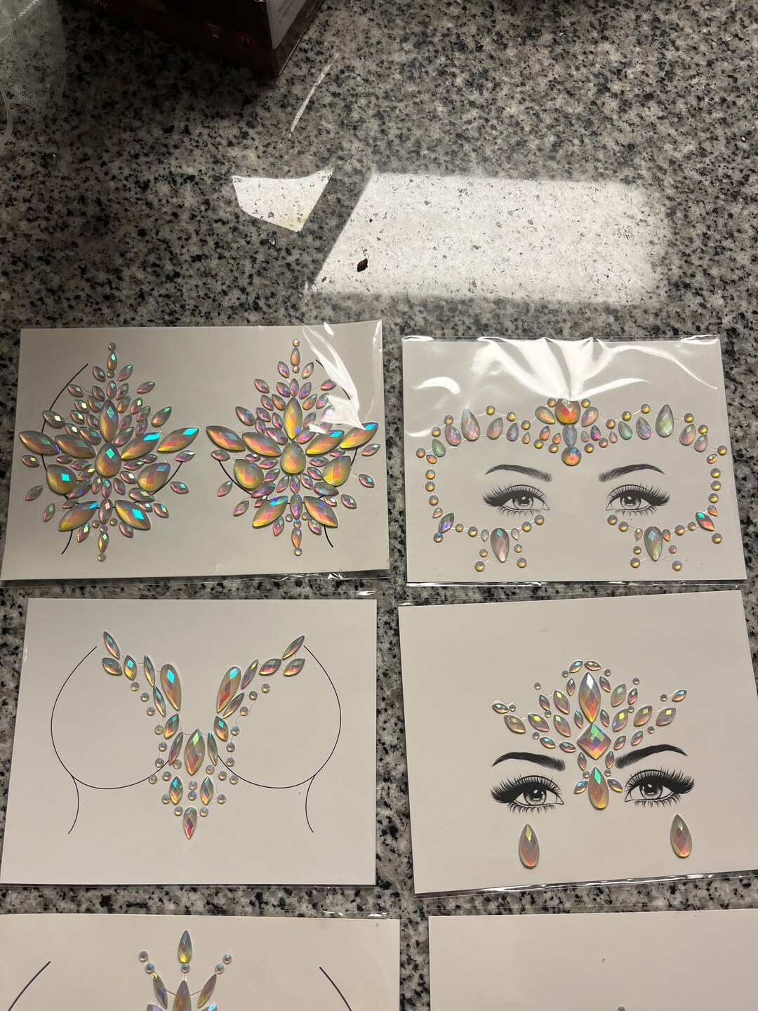 Face and Body Gems/rave Accessories/dancer/body - Etsy