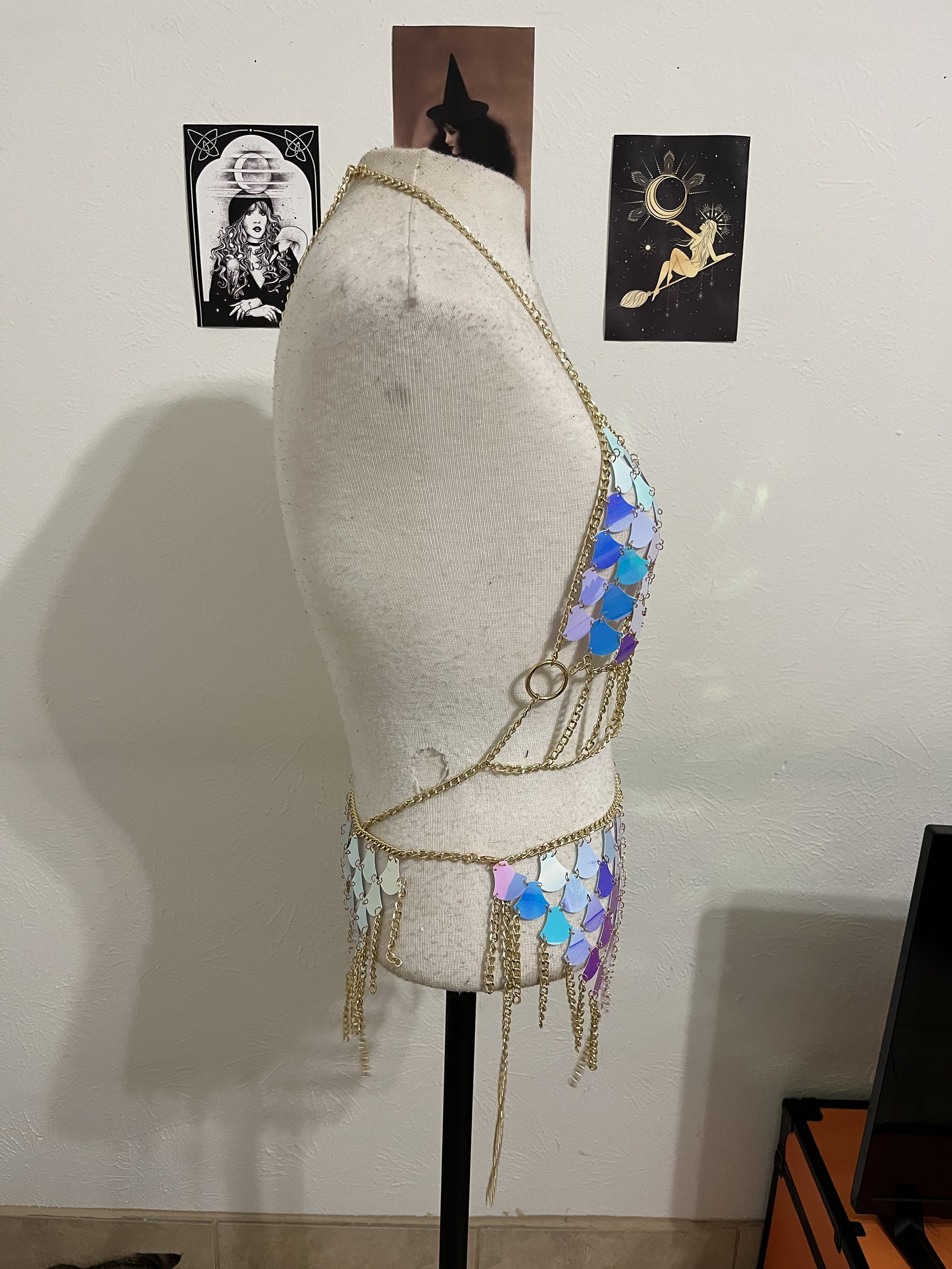 Chain Outfit/edc Outfit/edc Bra/festival Outfit/halloween Costume ...