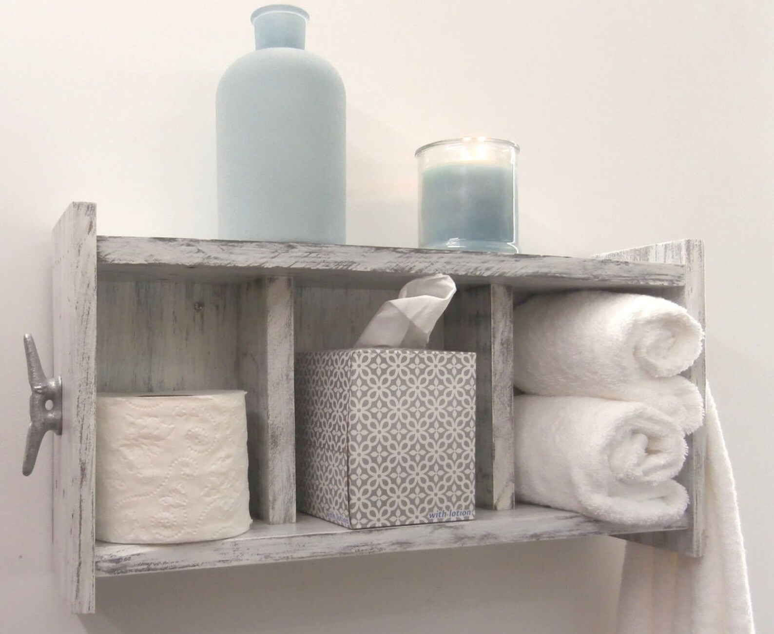 Rustic Bathroom Shelves Over Toilet – Rustic Chunky Wooden Shelves ...