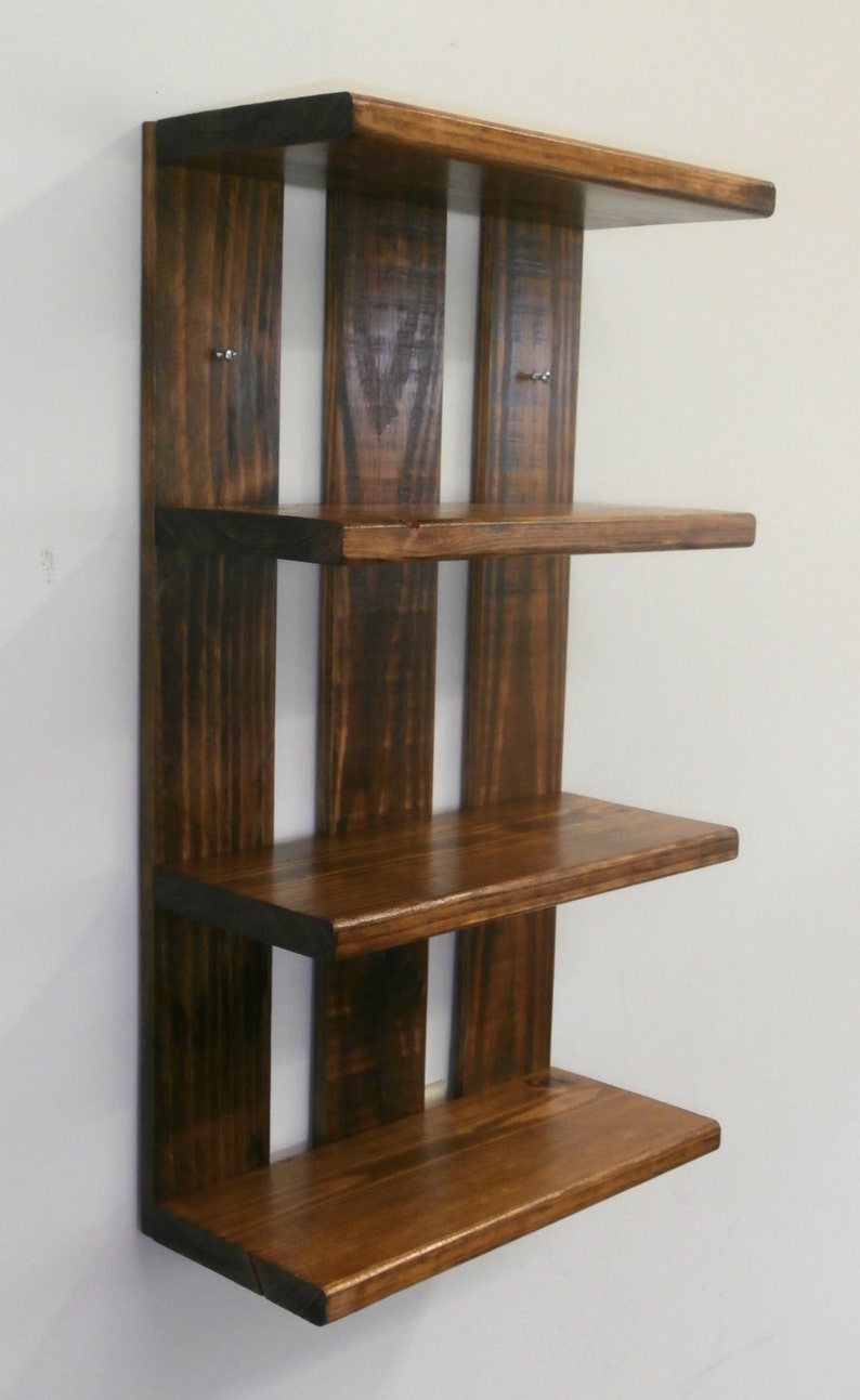 Rolled Towel Rack-wooden Towel Rack-4 Tier Shelf-bathroom Wall Shelf ...