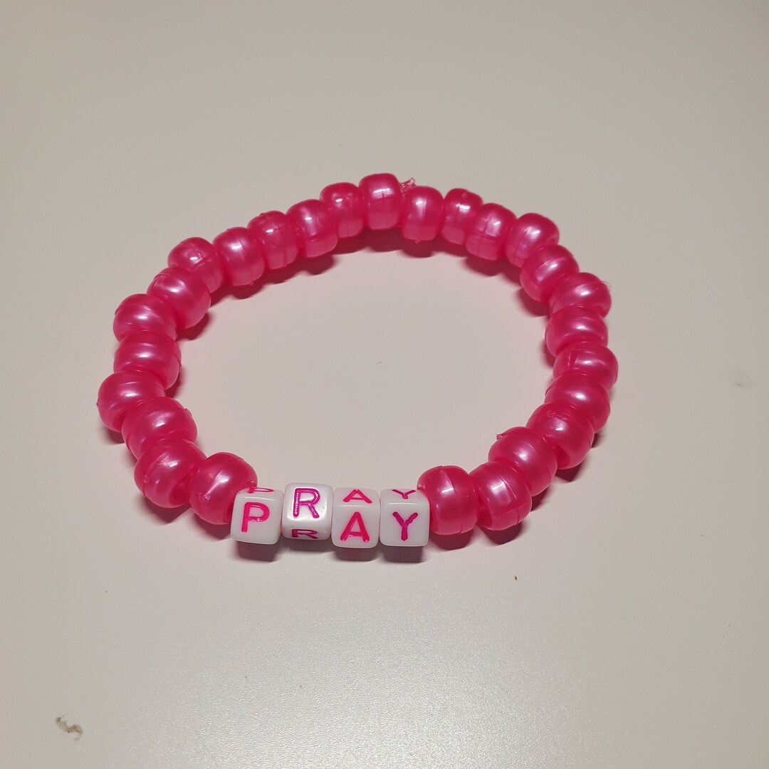 PRAY Pony Bead Bracelet Cute Summer Pastel Bracelet - Etsy