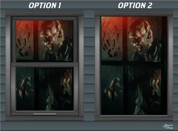 Creepy Man Handprint Scary Horror Face Window Backlit Wall - Etsy