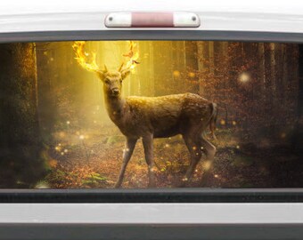 Deer Rear Window Decal - Etsy