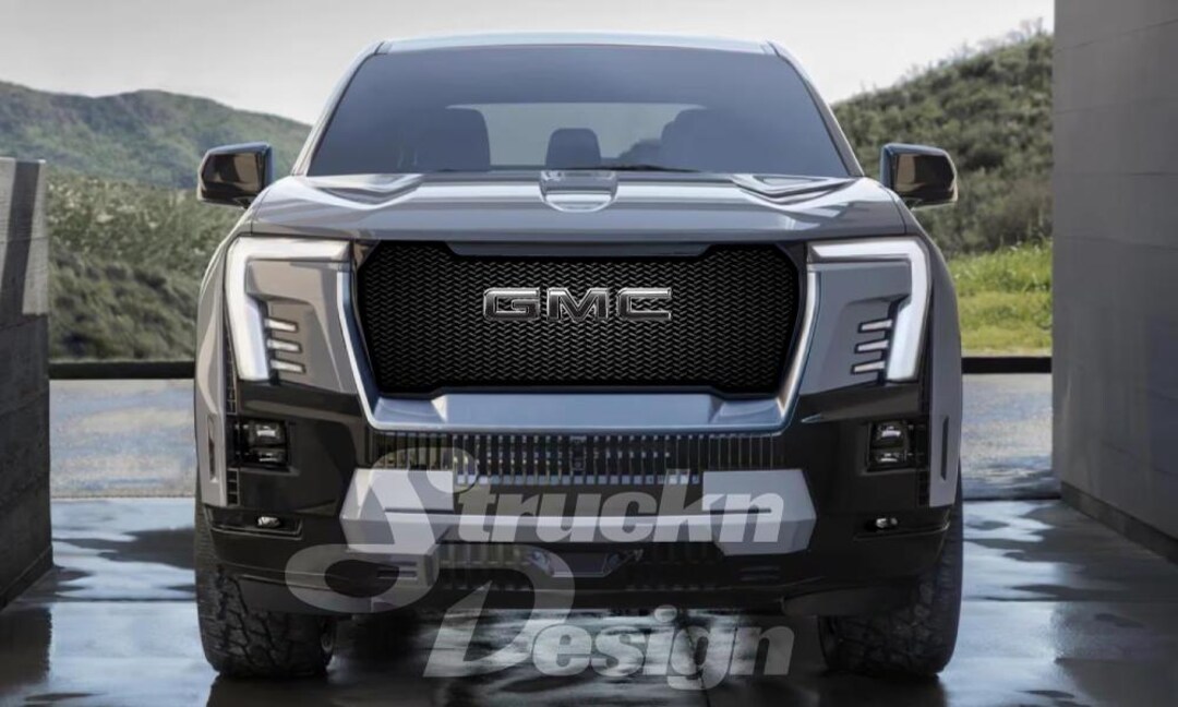 For GMC Sierra EV Vehicle Wrap Cast Material UV Scratch-protected ...