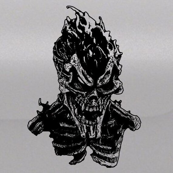 Car Parts & Accessories Electronics & Accessories Inferno Skull Bone ...