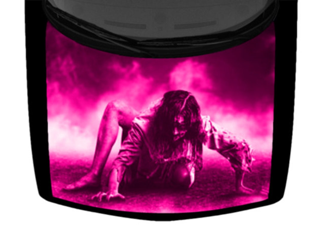 Zombie Girl Sexy Woman Crawling Horror Pink Abstract Car Pickup Truck ...