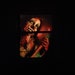 Scary Creepy Horror Laughing Clown Face Window Backlit Wall Backdrop ...