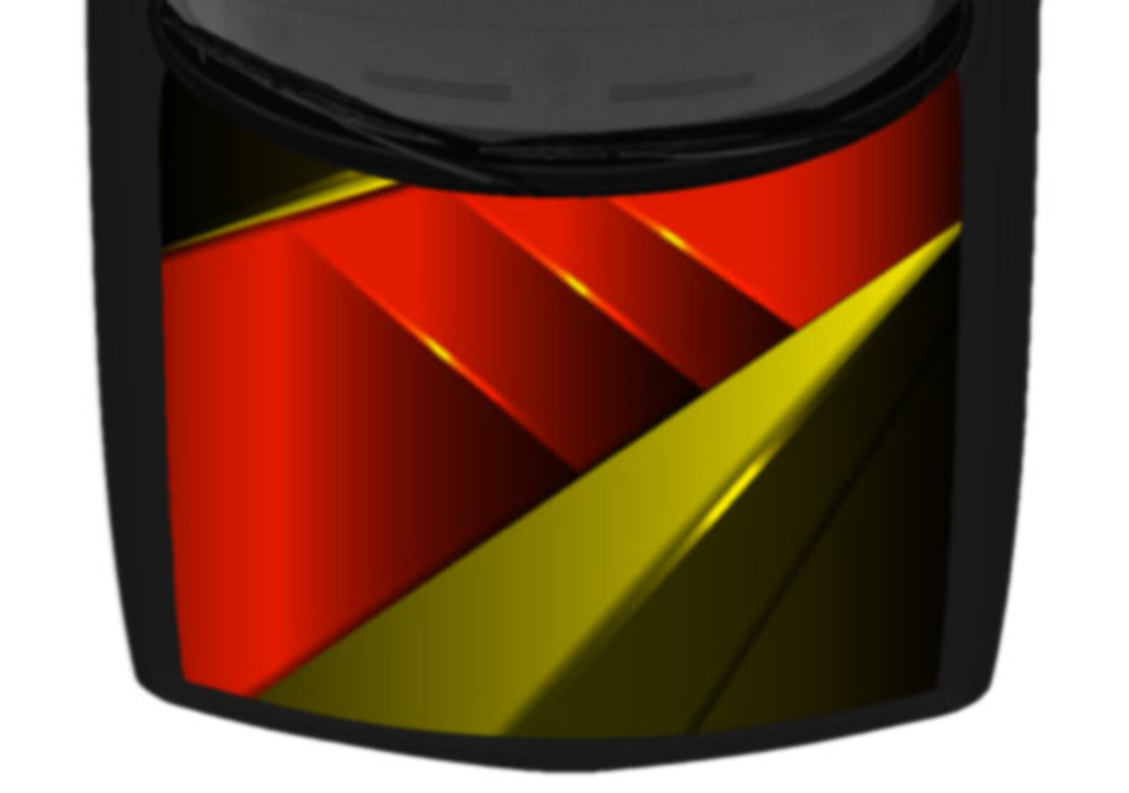 Abstract Dark Yellow Red Triangle Design Black SUV Van Car - Etsy