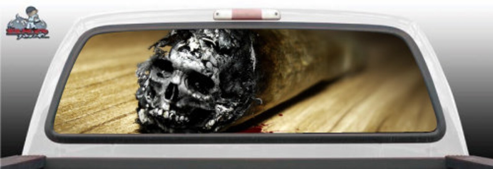 Skull Cigar End Smoke Death Glass Rear Window Decal Graphic - Etsy