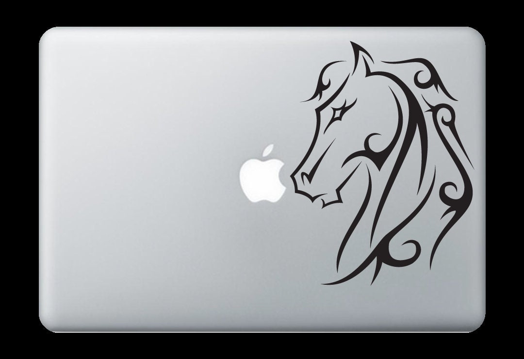 Horse Head Steed Face USA Car Computer Laptop Vinyl Decal Sticker USA ...