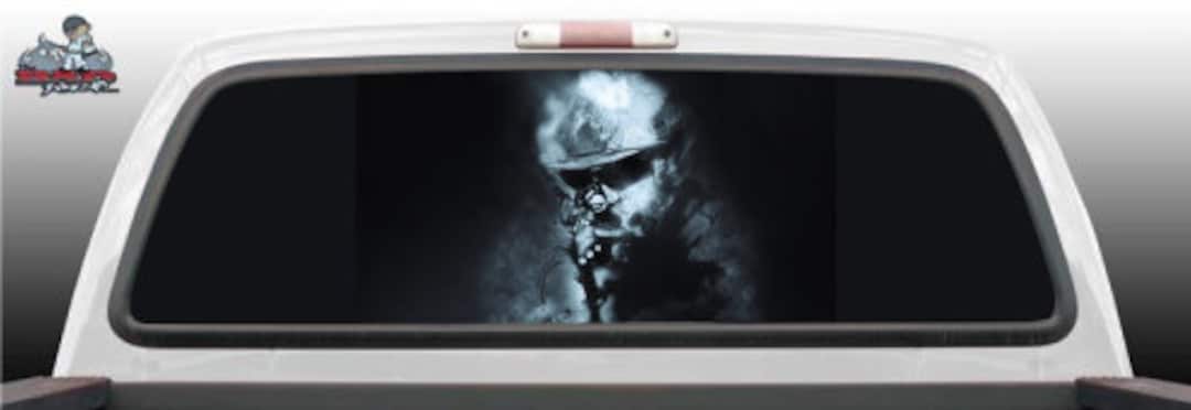 Soldier Sniper Army Military Glass Rear Window Decal Graphic Truck Perf ...