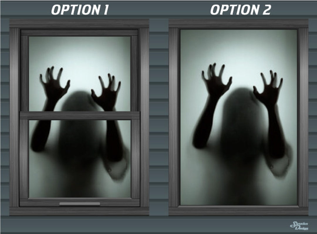 Frosted Glass Scary Woman Ghost Horror Window Backlit Wall Backdrop ...