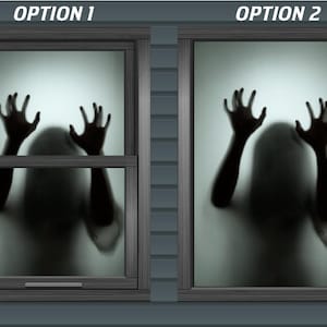 Frosted Glass Scary Woman Ghost Horror Window Backlit Wall Backdrop ...