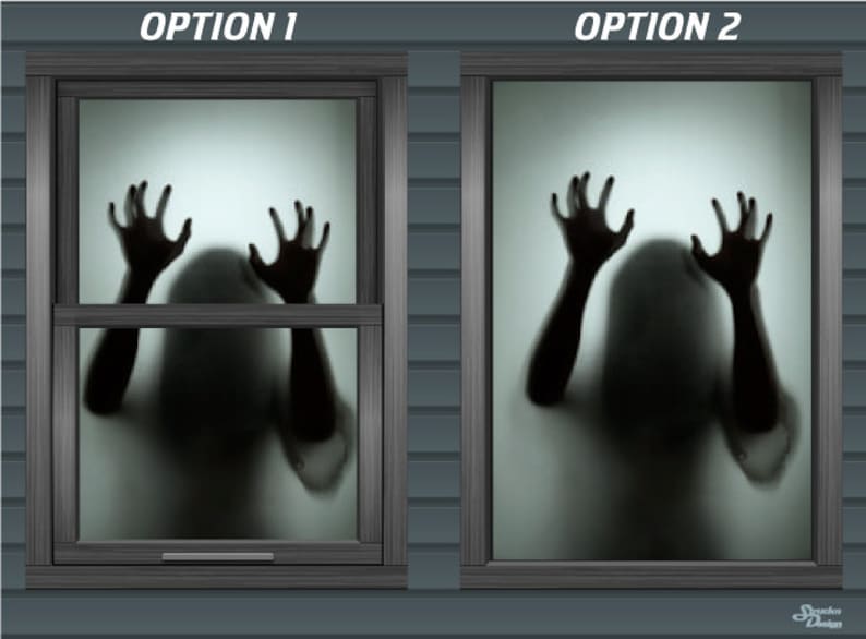 Frosted Glass Scary Woman Ghost Horror Window Backlit Wall Backdrop ...