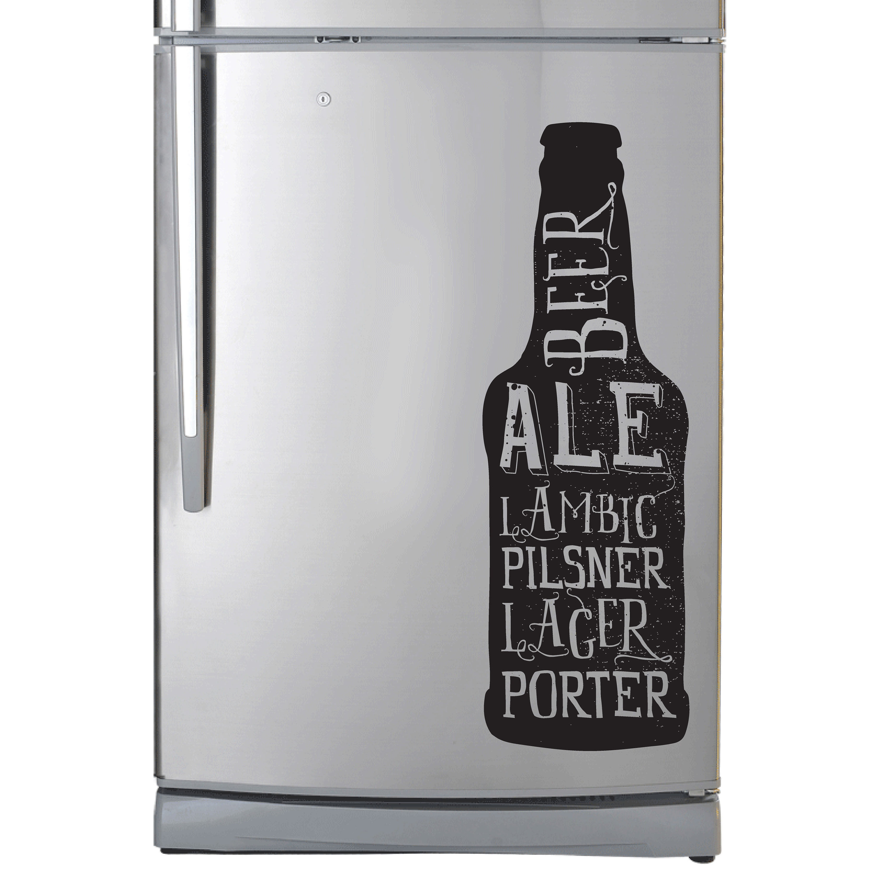 Beer Bottle Craft Crew Design Decal Sticker Dishwasher - Etsy