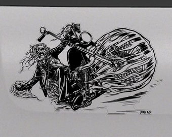 Vinyl Ghost Rider Decal - Etsy