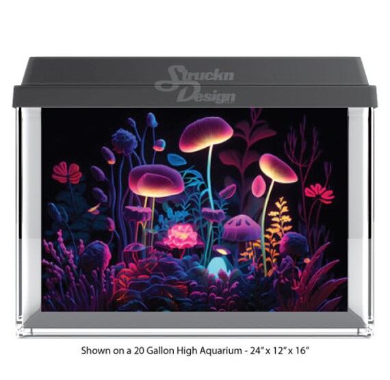 Glow Fish Tank Backgrounds Vibrant Glowing Silicone Goldfish Large,