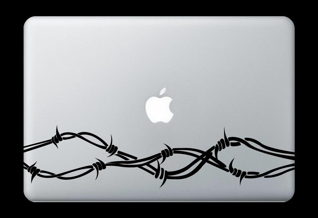 Barbed Wire Tribal Computer Laptop Vinyl Decal Sticker USA Skin Wrap ...