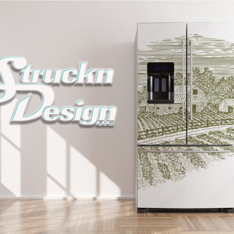 Fridge Wrap Wood - Etsy