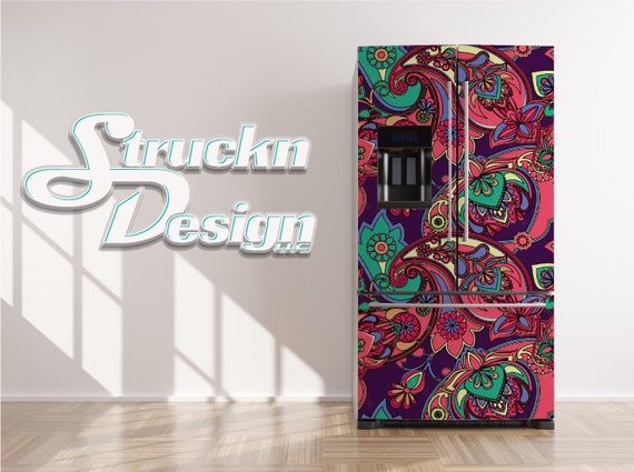 Custom Painted Refrigerator
