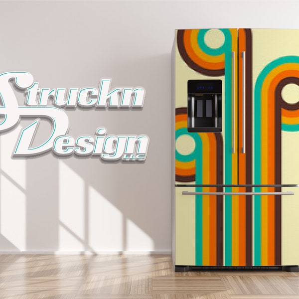 Fridge Wrap Retro - Etsy