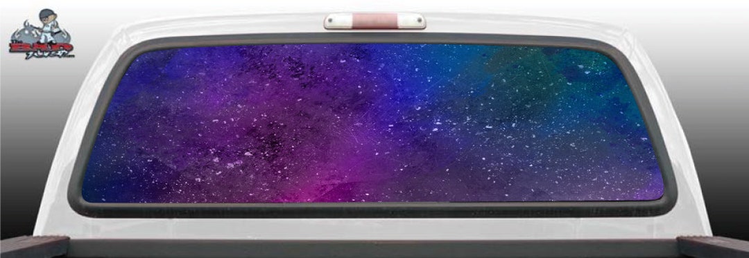 Stars Galaxy Fantasy Colorful Glass Rear Window Decal Graphic Truck ...