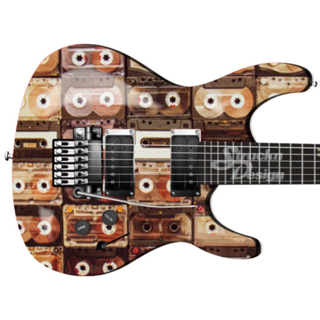 Relic Recording Cassette Tape Color Metal Bass Vinyl Decal Guitar Wrap ...