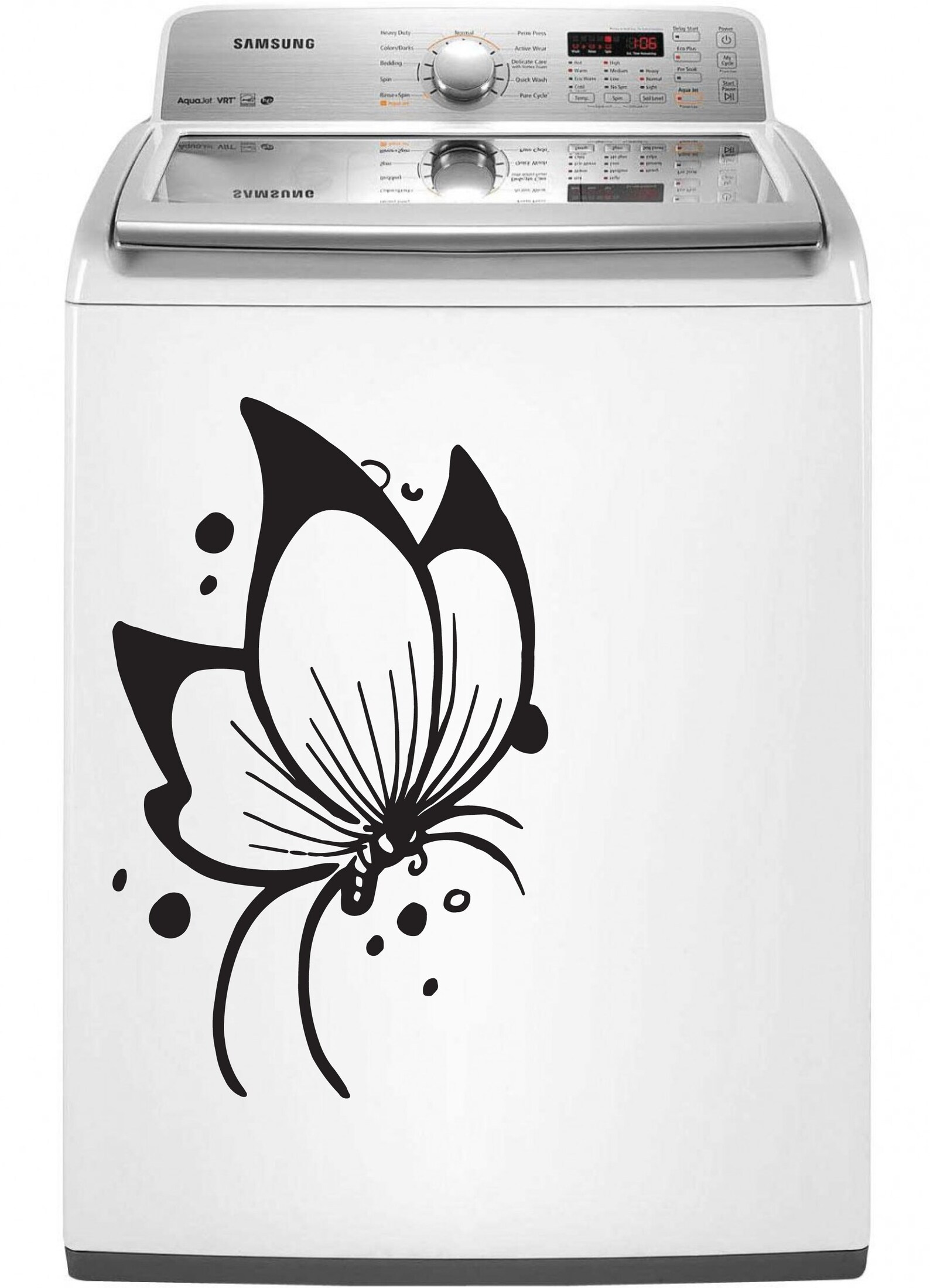 Butterfly Art Elegant Swirl Design Decal Sticker Dishwasher - Etsy