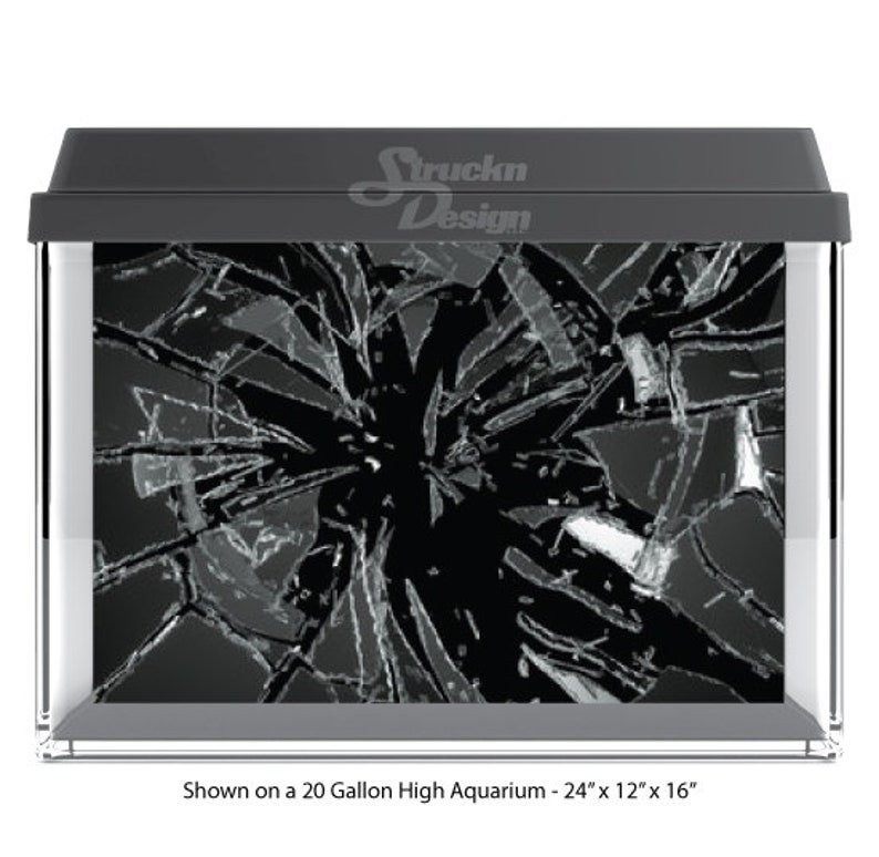 Black Glass Break Shatter Underwater Water 10mil Polyester - Etsy