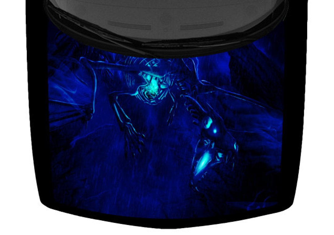 Dim Blue Undead Dragon Car Pickup Truck Hood Wrap Vinyl - Etsy
