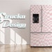 Retro Pattern Vintage Texture Beige Teal Blue Refrigerator - Etsy