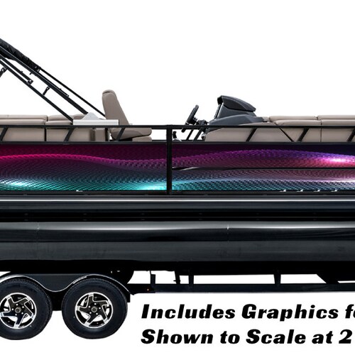 Graphic Blue Sea Waves Graphic Kit Decal Fishing Boat Wrap - Etsy