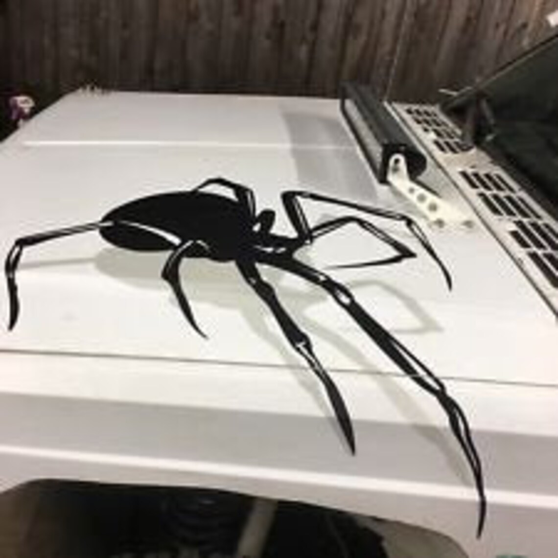 3D Spider Crawling Shadow Side Bed Hood Doors Graphic Vinyl - Etsy