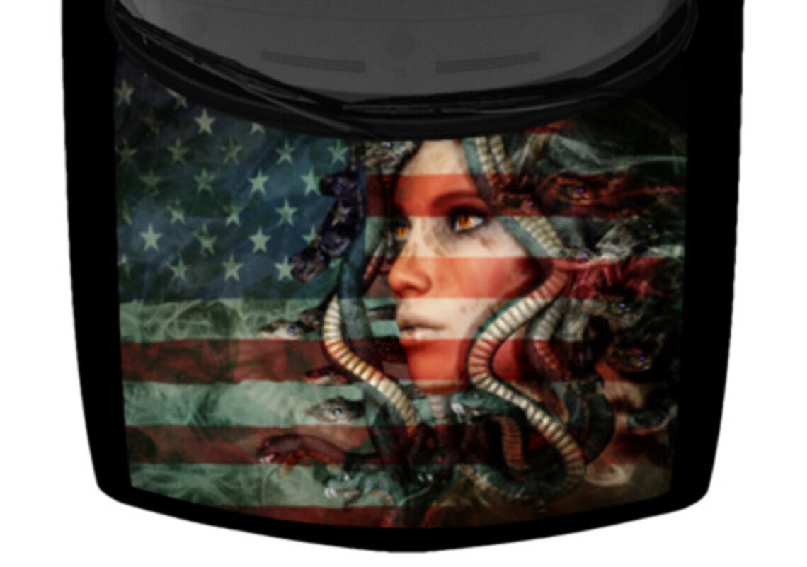 Realistic Medusa Snakes Truck Hood Wrap Vinyl Car Graphic - Etsy