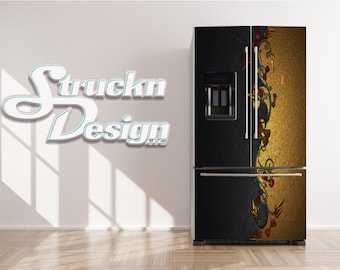 Rose Gold Refrigerator Wrap - Etsy