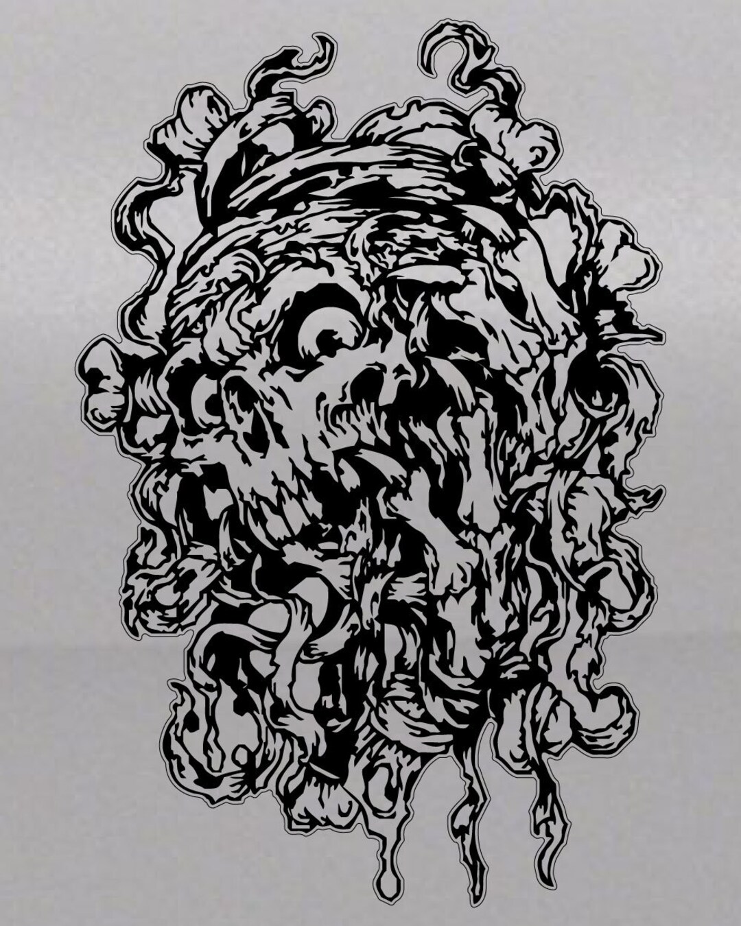 Death Skull Devil Mummy Demon Window Bed SUV Hood Door Graphic Vinyl ...