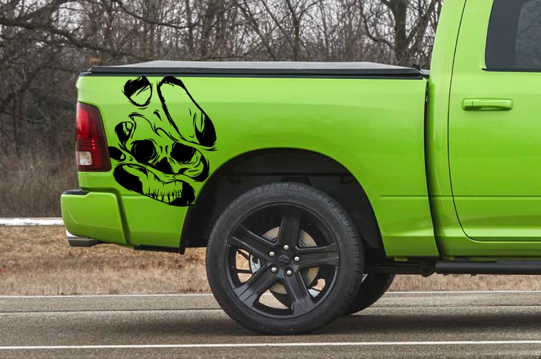 4x4 Sport Tattoo Skull Rip Ripping Tear Grunge Zombie Head Tearing Door ...