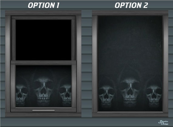Hooded Human Skulls Cloak Dark Horror Window Backlit Wall - Etsy