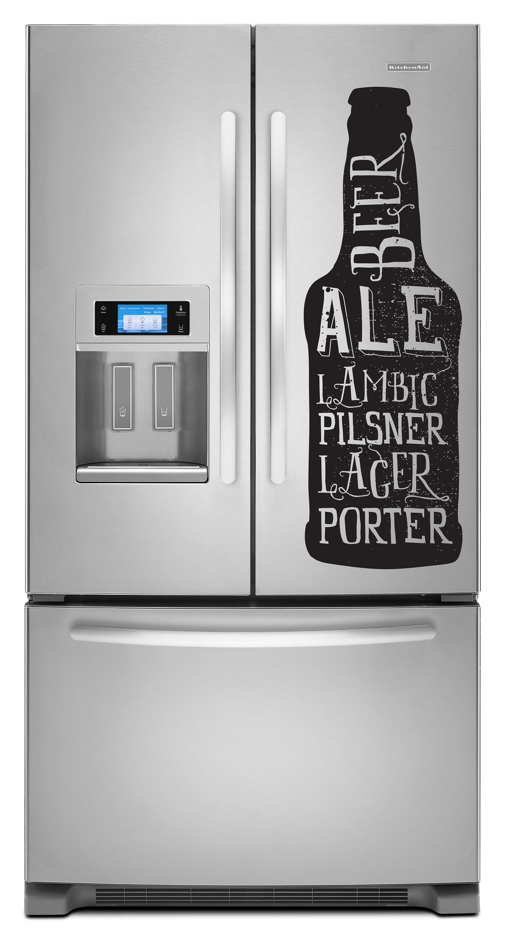 Beer Bottle Craft Crew Design Decal Sticker Dishwasher - Etsy