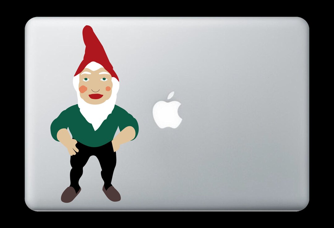 Garden Gnome Computer Laptop Design Vinyl Decal Sticker USA Skin Wrap ...